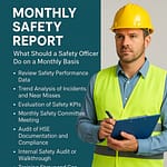 Monthly Safety Report: What Should a Safety Officer Do on a Monthly ...