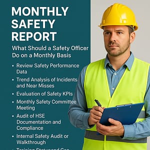 Monthly Safety Report: What Should a Safety Officer Do on a Monthly ...